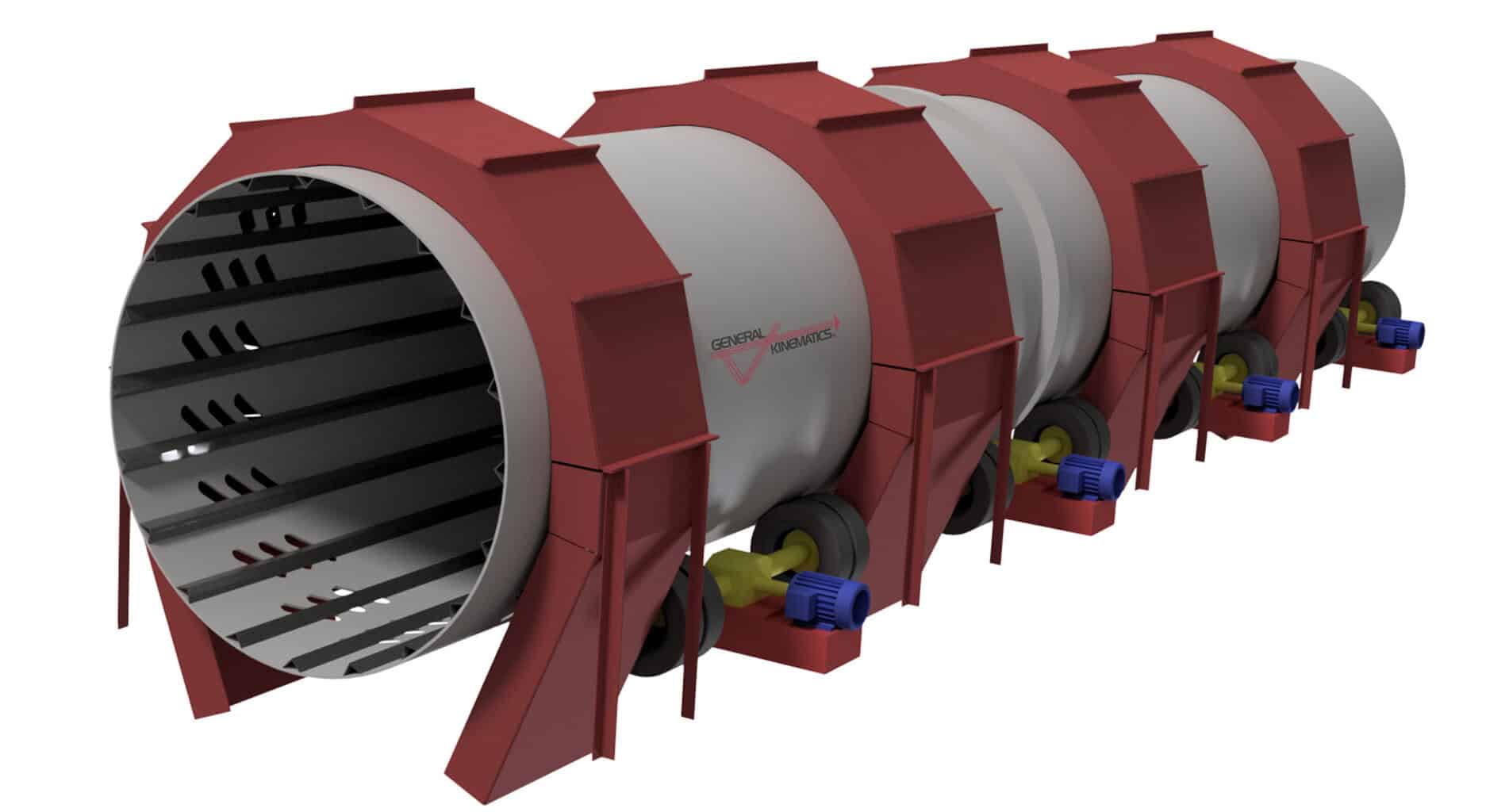DUCTA-SERIES™ Rotary Debarking Drum | General Kinematics